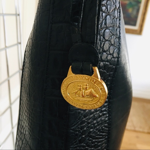 Brahmin | Bags | Brahmin Black Leather Shoulder Bag | Poshmark
